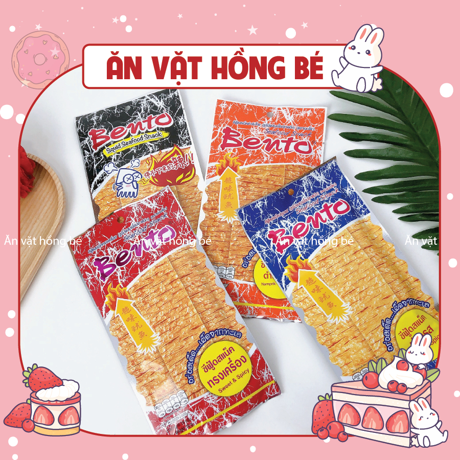 [Size to khỏi lo nhanh hết] Snack mực Bento Thái Lan (gói lớn 18g ...