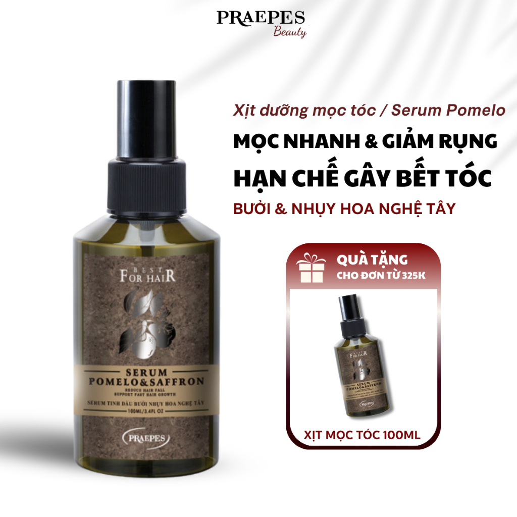 Xịt bưởi mọc tóc Praepes bưởi xanh nhụy hoa nghệ tây kích thích mọc ...