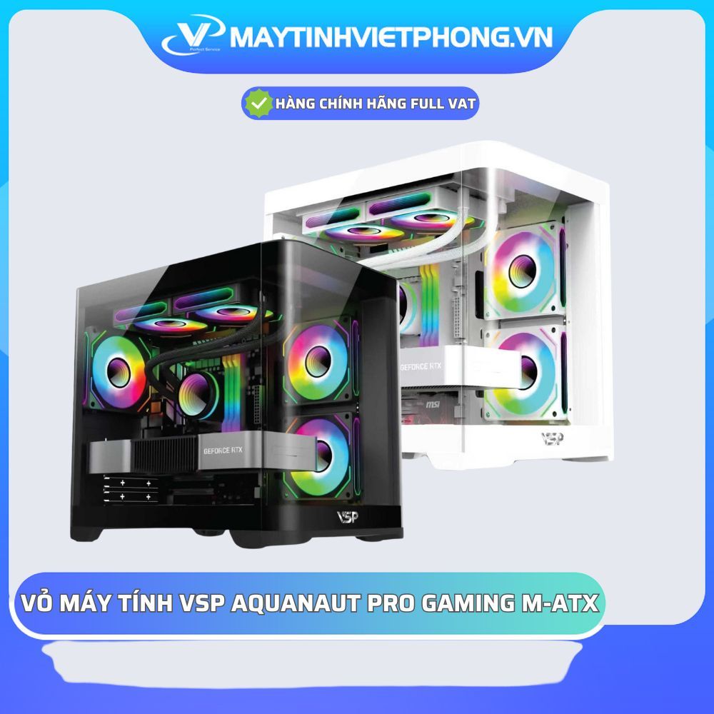 [FULL VAT] VỎ MÁY TÍNH / VỎ CASE KÍNH CONG VSP AQUANAUT PRO GAMING X7 M-ATX | Shopee Việt Nam