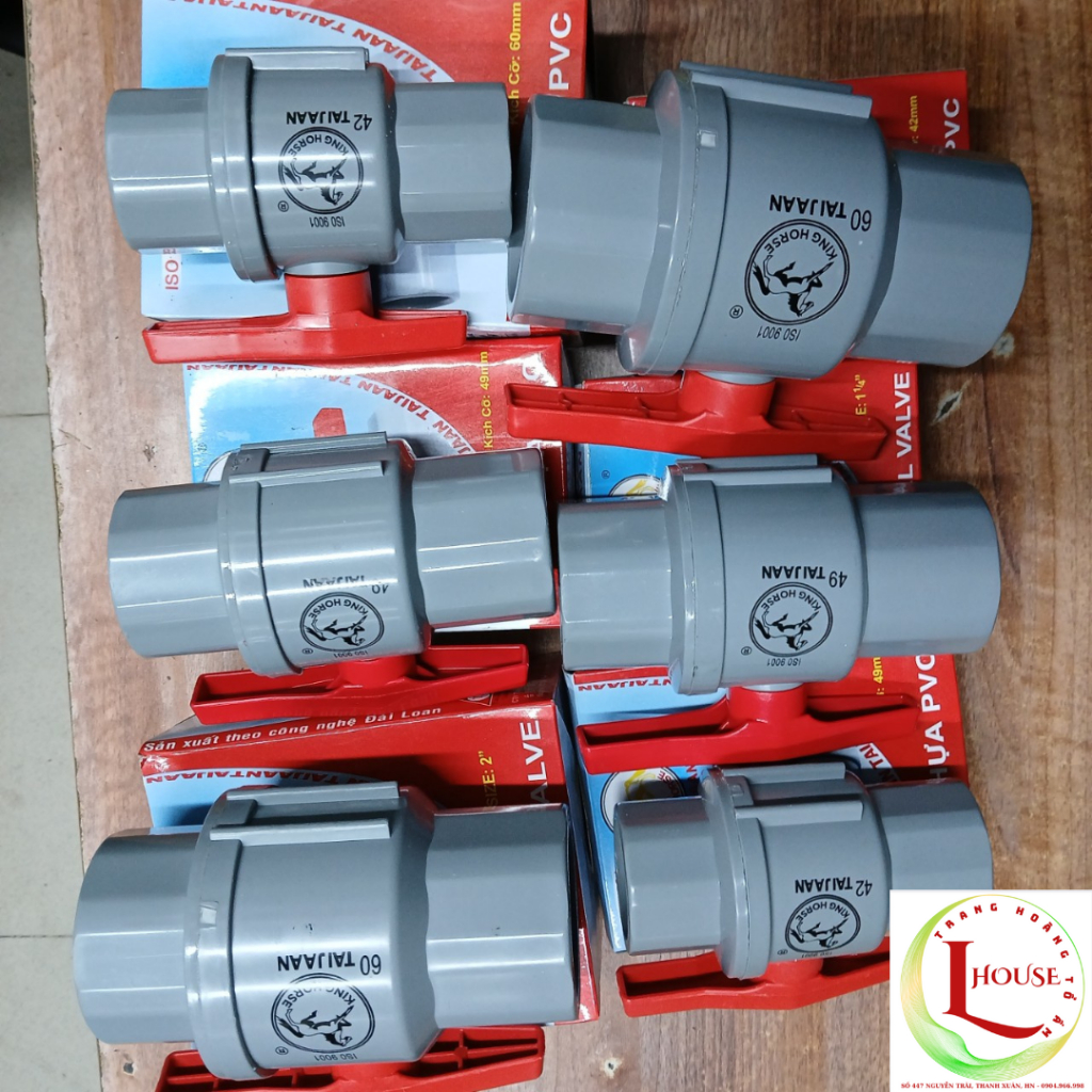 Van nhựa PVC Taijaan, khóa nhựa pvc,Van nhựa khoá ống nước PVC Taijaan D42, D49, D60 - L-House ...