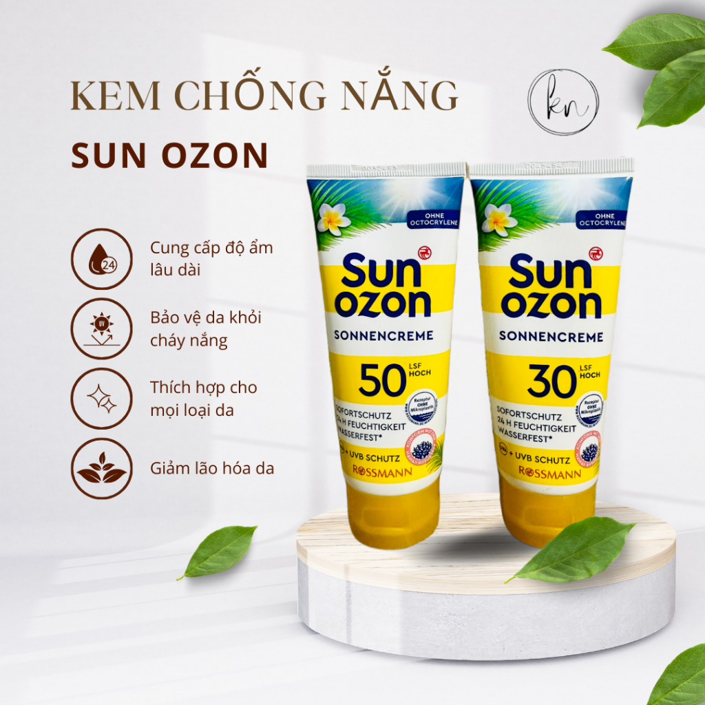 Kem chống nắng Sun Ozon bảo vệ và dưỡng da 50+ LSF 100ml | Shopee Việt Nam