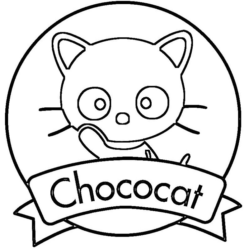 Chococat Sanrio - Set 40 Tờ Tranh Tô Màu A4 A5 Dành Cho Màu Sáp, Màu ...