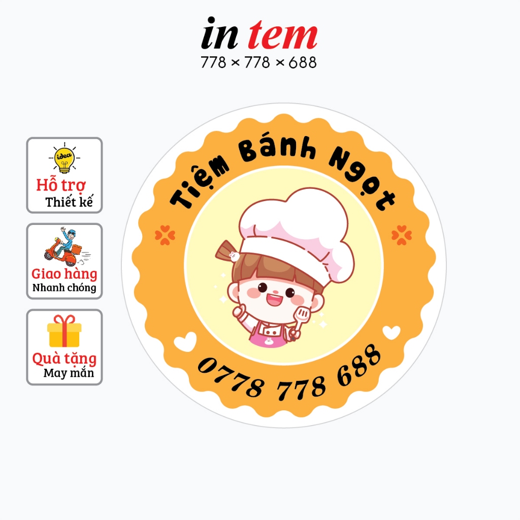 In tem nhãn decan giấy, sticker theo yêu cầu ghép in trên khổ A3 ...
