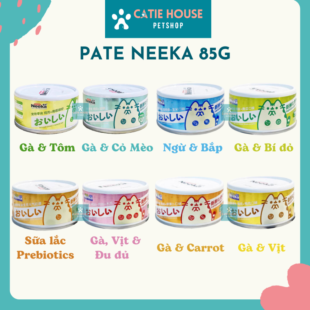 [HOẢ TỐC] Pate Neeka Pate Cho Chó Mèo Pate Furrytail Cao Cấp Cho Mèo ...