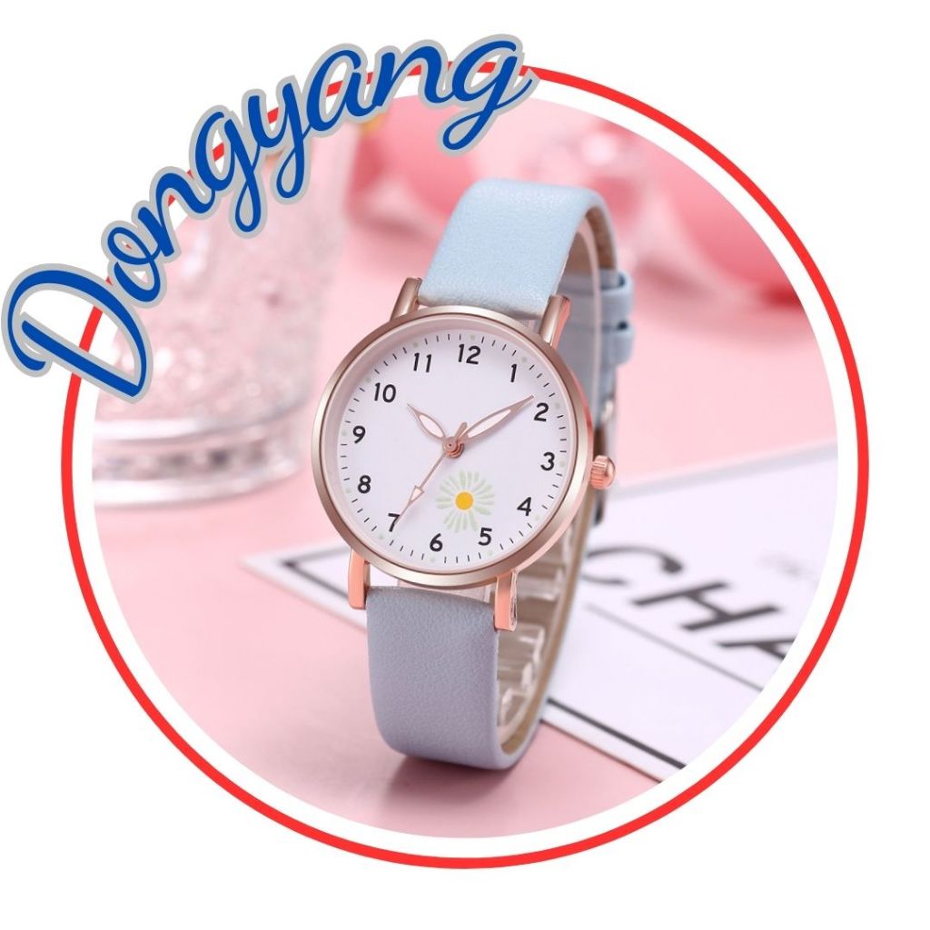 Đồng Hồ Đeo Tay Nữ Mặt Hoa Cúc Nhỏ Phong Cách Hàn Quốc Dáng Vintage DH13 | Shopee Việt Nam