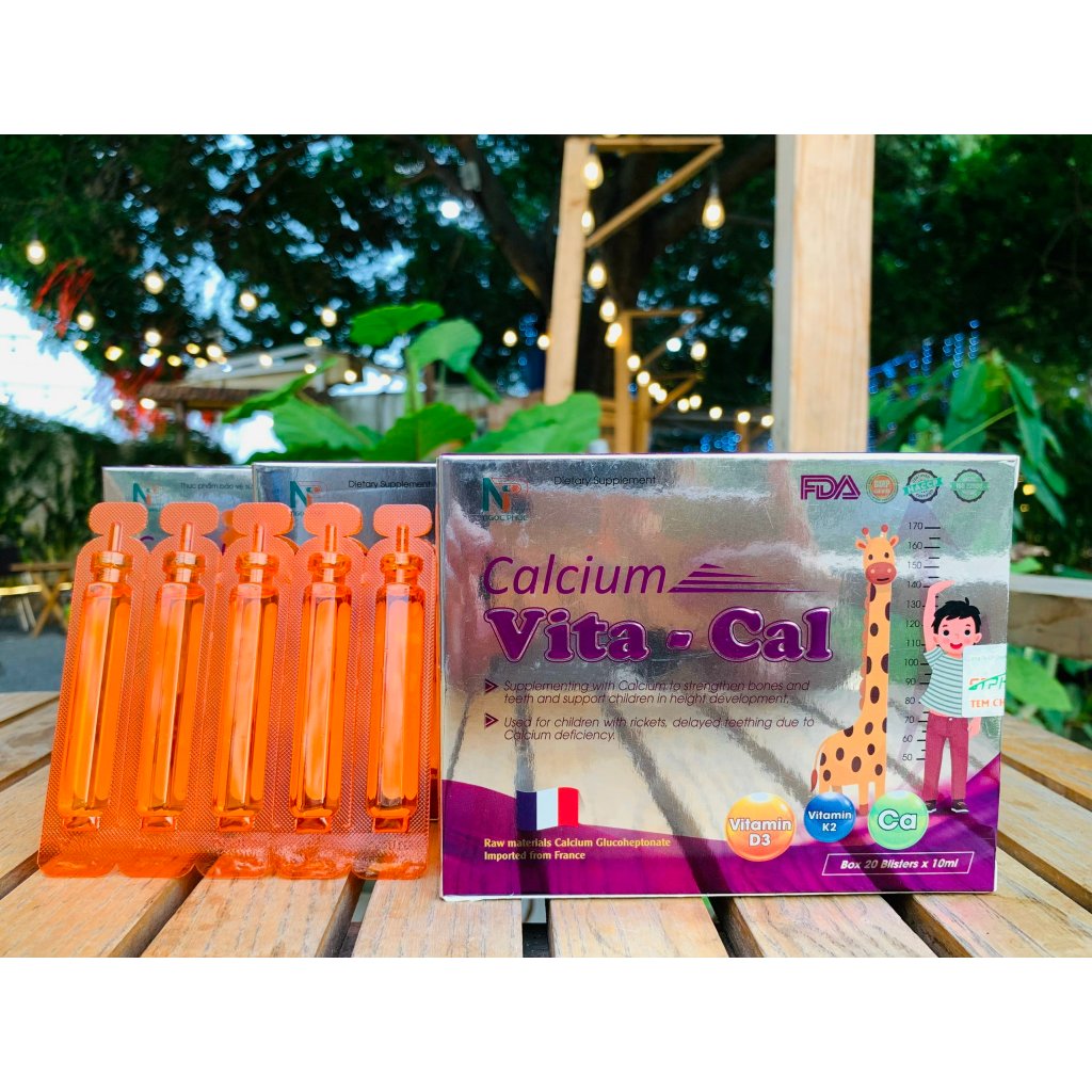 Calcium Vita-Cal Bổ sung canxi hỗ trợ xương, răng chắc khỏe, hỗ trợ ...
