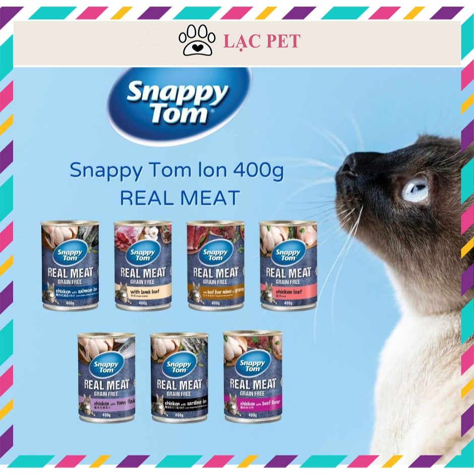 Pate Mèo Snappy Tom - Lon 400g - Thức ăn ướt cho mèo trưởng thành | Shopee Việt Nam