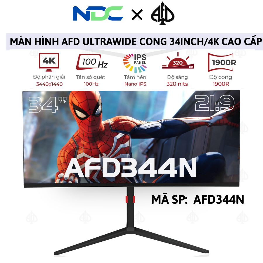 Màn Hình Cong AFD Mã 344N 34inch Cong 1900R 4K Vô Địch Thông Số Cho ...