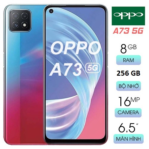 điện thoại OPPO A73 5G 2sim Ram 8/256G zin đẹp, màn 6.5inch, Camera siêu nét, Chiến Game mượt ...