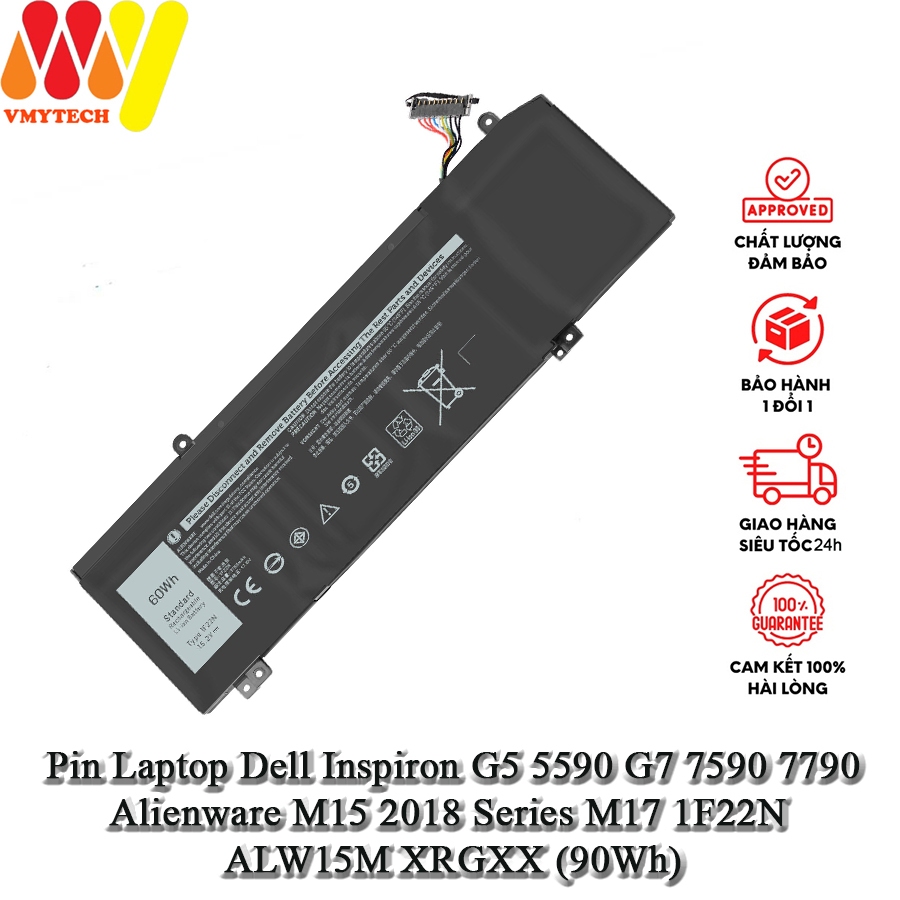 Pin Laptop Dell Inspiron G5 5590 G7 7590 7790 Alienware M15 2018 Series ...