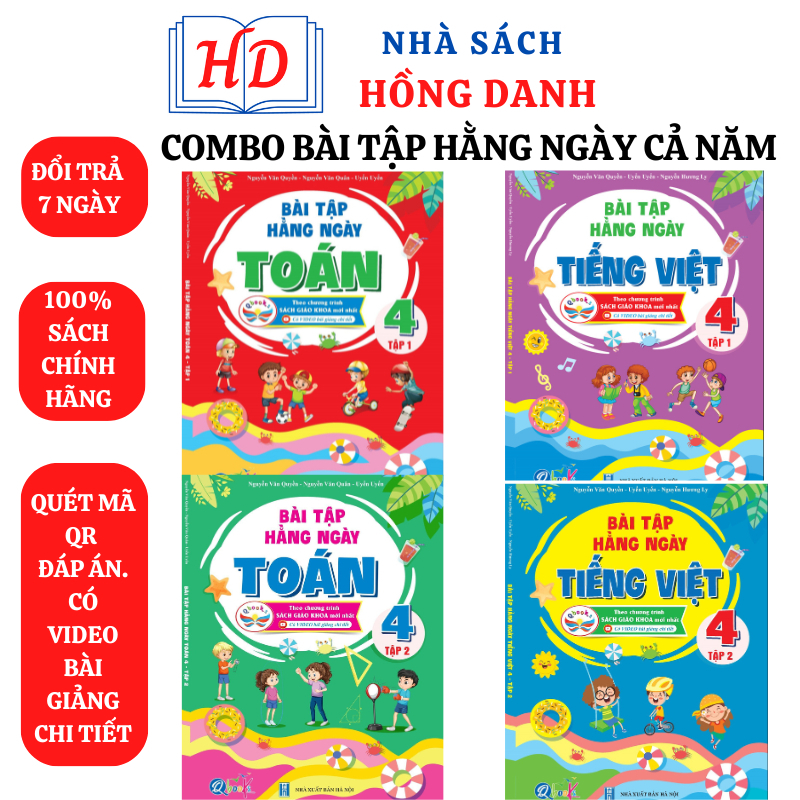 Sách Combo BTHN-lớp 4-Cả năm-Cánh diều (4 cuốn) | Shopee Việt Nam