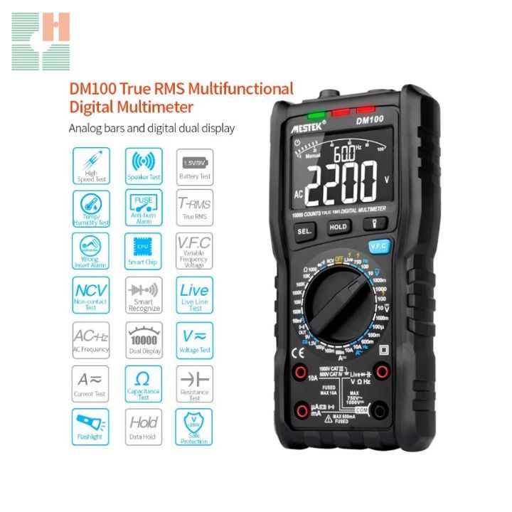 Đồng hồ đo vạn năng - Mestek - DM100 | Shopee Việt Nam