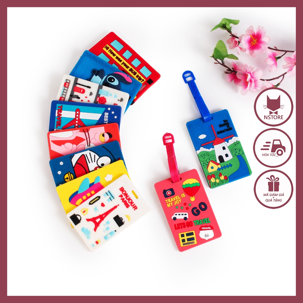 Vali Tag Thẻ Tên Treo Hành Lý Du Lịch Name Tag Có Hình Dễ Thương ...