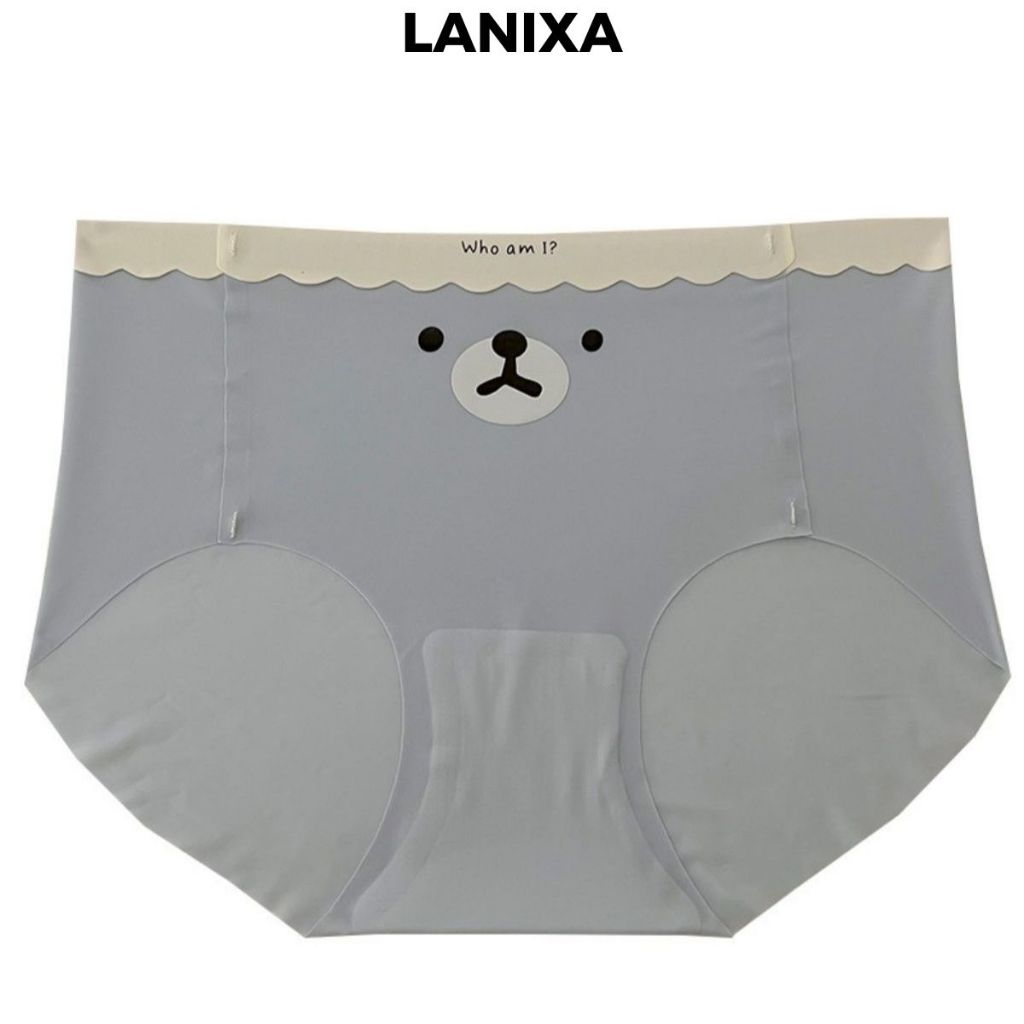 Quần lót nữ su trơn tàng hình không đường may không lộ viền hoạ tiết xinh xắn dễ thương LANIXA ...