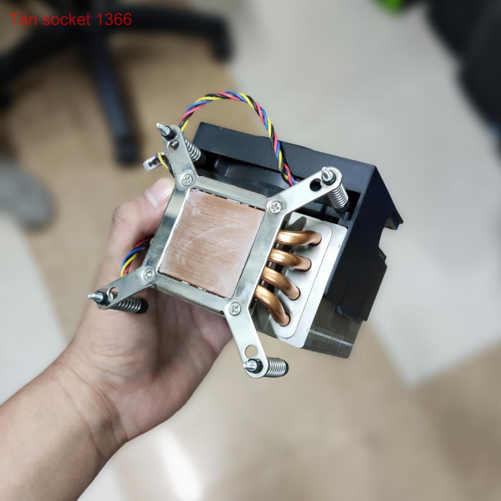 Tản nhiệt CPU dùng cho CPU Intel socket 775 1366 và 2011 loại chân ốc vuông 80x80mm 4 ống đồng ...