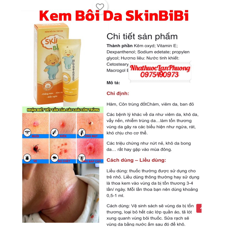 Kem Bôi Da SkinBiBi. Típ 10gram. | Shopee Việt Nam