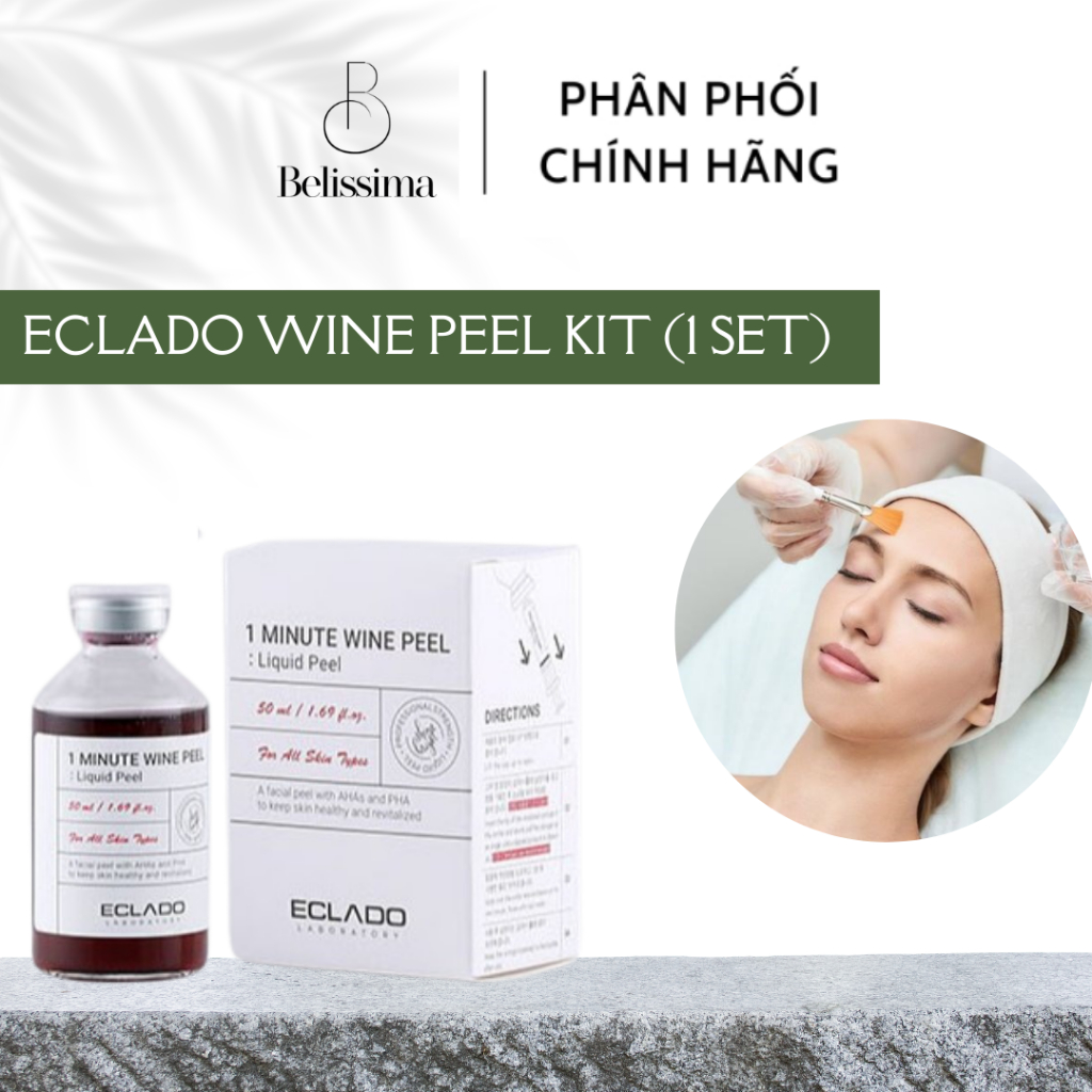 Peel da sinh học - ECLADO WINE PEEL KIT (1 set) | Shopee Việt Nam
