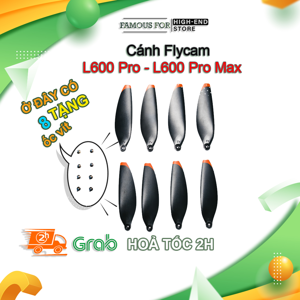 Cánh Flycam L600 Pro - L600 pro Max Chính Hãng chống ồn ( Tặng kèm 8 ốc ...