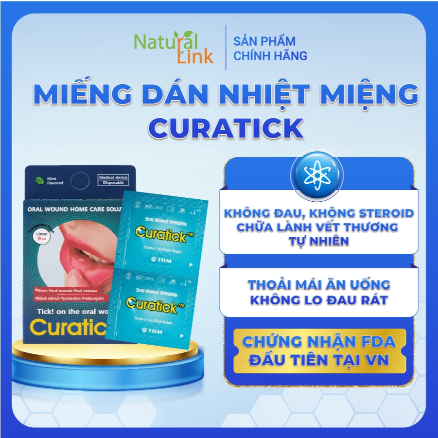 Miếng Dán Nhiệt Miệng Curatick - Hộp 10 Miếng - Size 12mm | Shopee Việt Nam