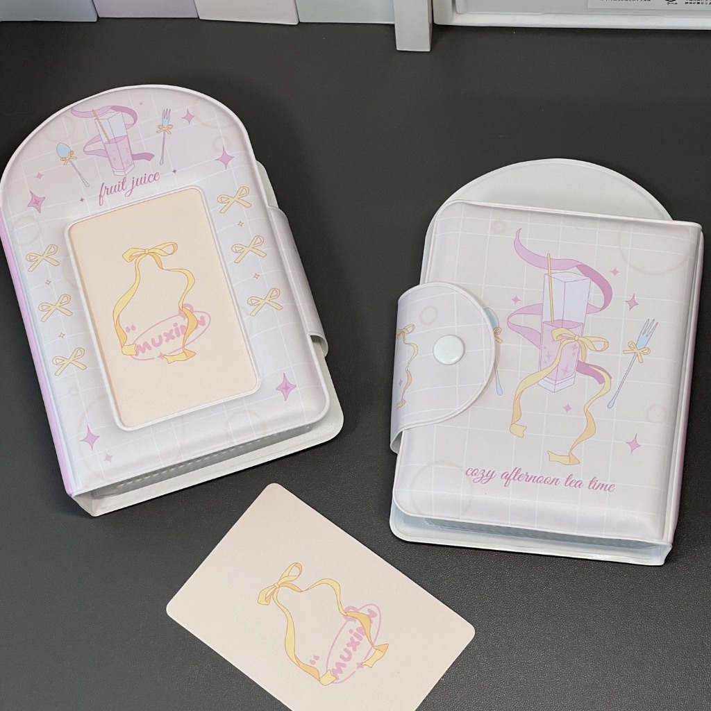 Holder Collect Book Nơ "Tea Time" Sheet PP - Collect Book 1 Ô Có Nút ...