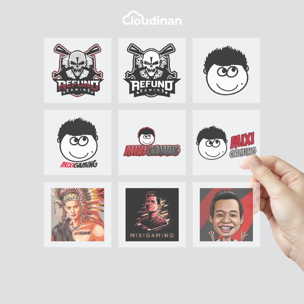 Hình Ép Nhiệt Logo Refund, Hình Ủi Nhiệt Logo Mixi Gaming, Hình In PET ...