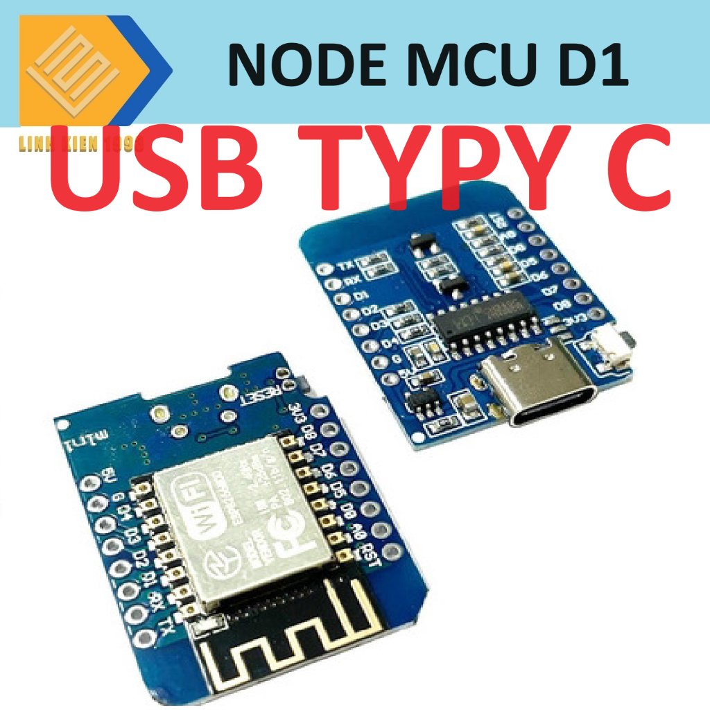 Mạch phát triển esp8266 NODE MCU LUA WIFI MINI D1 cổng usb type c | Shopee Việt Nam