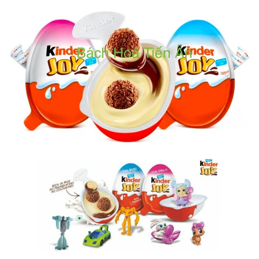 Trứng Socola Kinder Joy 20g RICH IN MILK made INDIA - ca cao giòn kem ...
