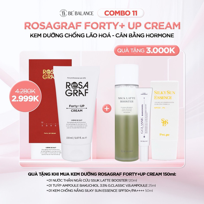 Kem dưỡng Rosa Graf Forty Plus Up Cream Be'Balance 150g - Ricorner88 ...