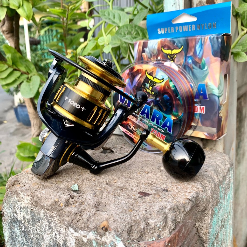 [khuyến mãi] Máy câu cá toro DF kháng mặn - tặng kèm cước toro Vitara ...