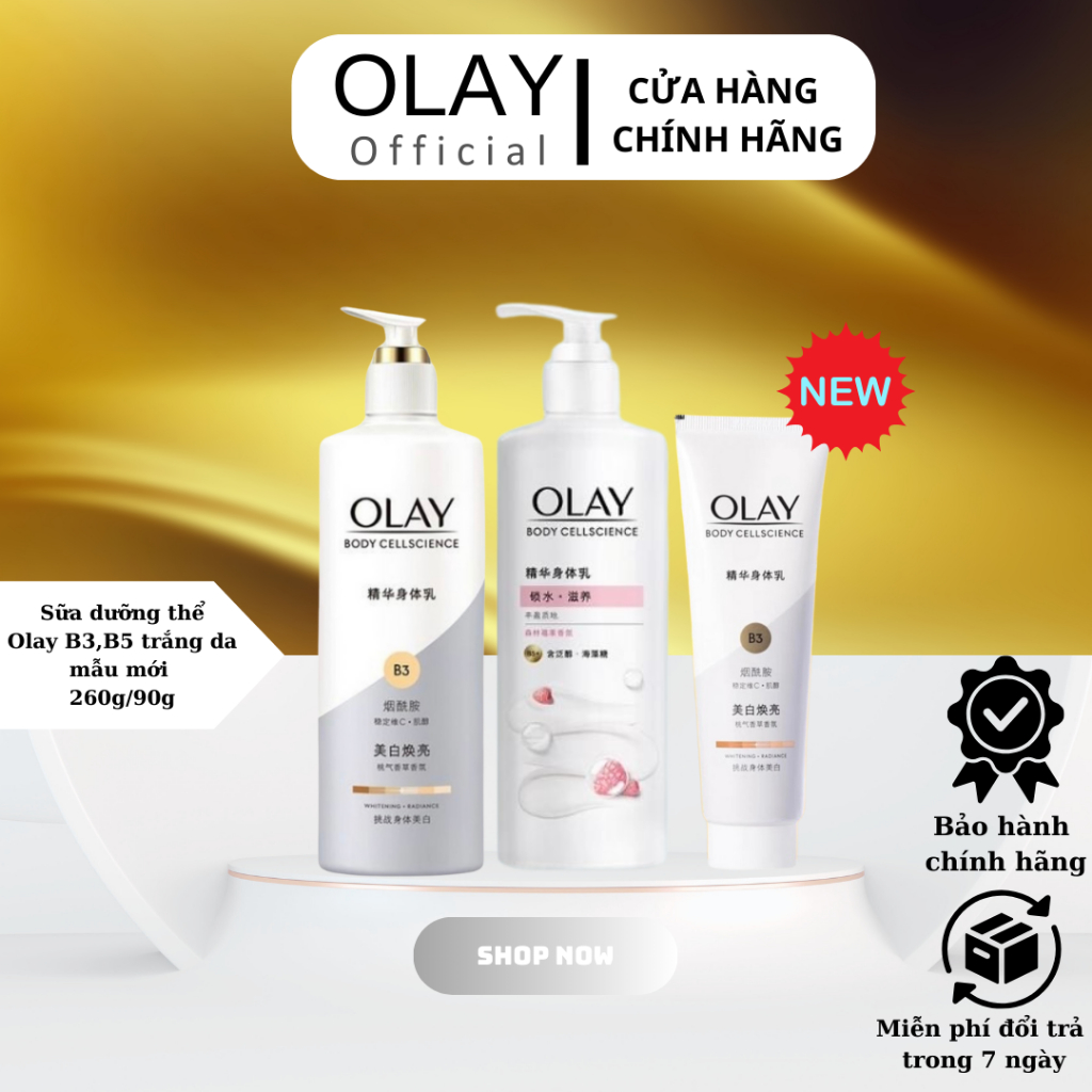 Sữa Dưỡng Thể Trắng Da OLAY Vitamin B3+ Retinol/Vitamin C Olay Bright Ultra Whitening Mẫu Mới ...