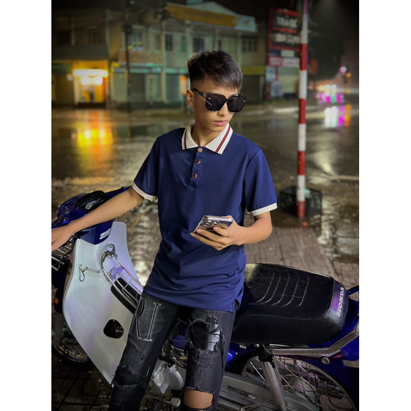 Áo Polo vải gaii thoáng mát Nam Nữ Hót New | Shopee Việt Nam