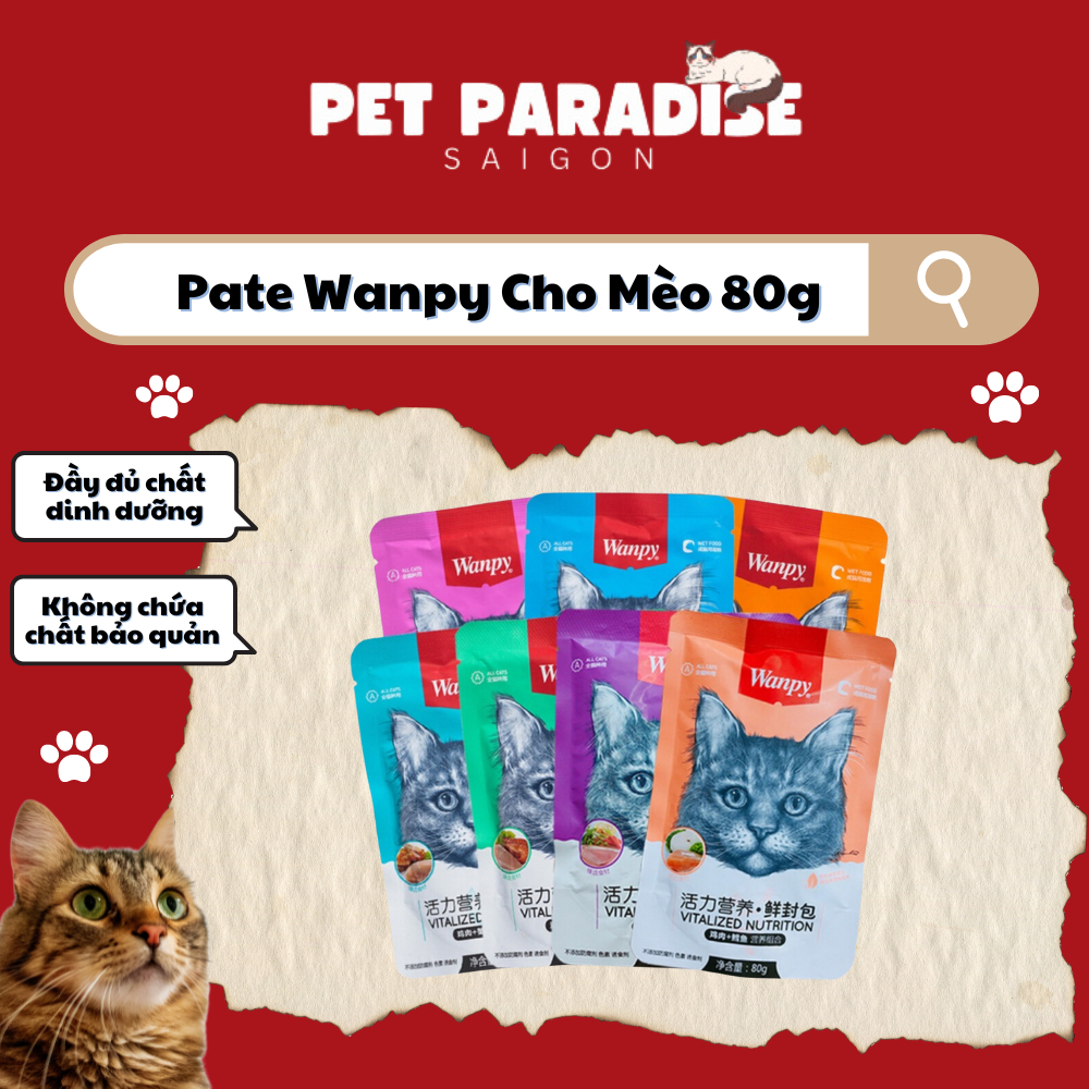 Pate Wanpy 80g chính hãng cho mèo | Shopee Việt Nam