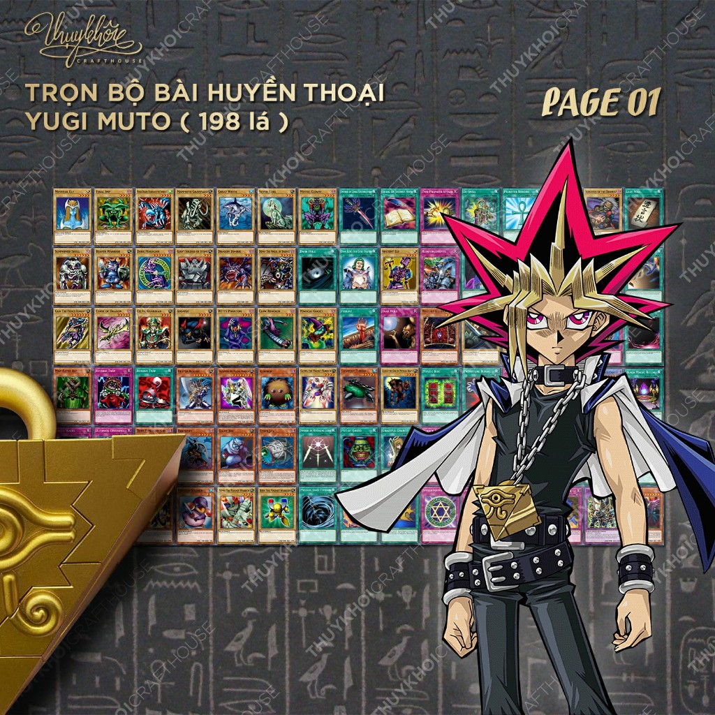 Trọn bộ Bài Huyền thoại YUGI Moto 198 Lá ( Tặng 09 Lá YUGI NeoSignature ...