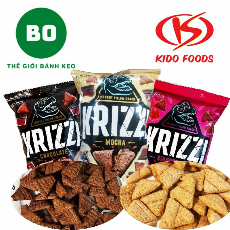 Bánh Snack KRIZZI LAVA Nhập Khẩu Indonesia Gói 50g Vị Mocha - Vị Dâu ...