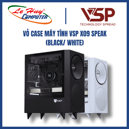 VỎ CASE MÁY TÍNH VSP X09 SPEAK (BLACK/ WHITE) | Shopee Việt Nam