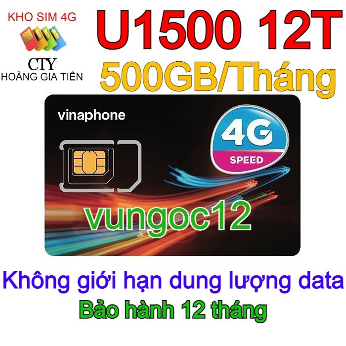 SIM 4G VINA U1500 D159V 12D60G D89Y VÀ D500 VÀ FHAPPY BIG50Y TD49 XÀI MIỄN PHÍ 1 NĂM KHÔNG PHẢI ...