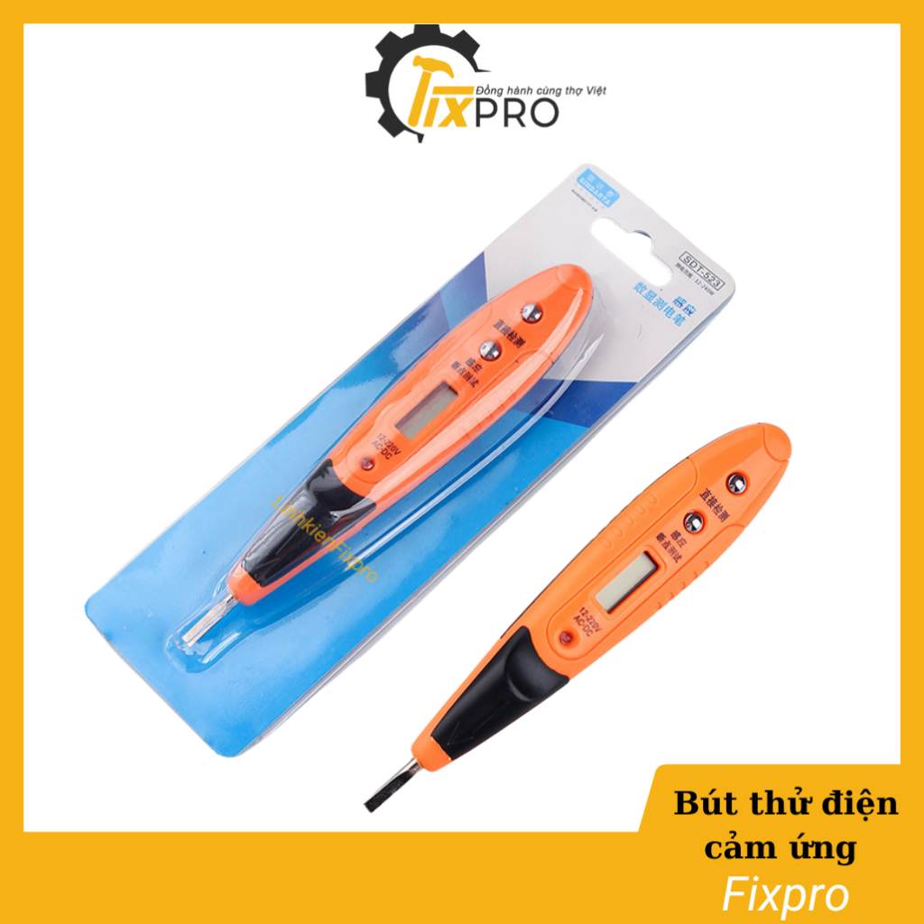 Bút thử điện cảm ứng màn hình kỹ thuật số màu cam chất lượng tốt - Fixpro | Shopee Việt Nam