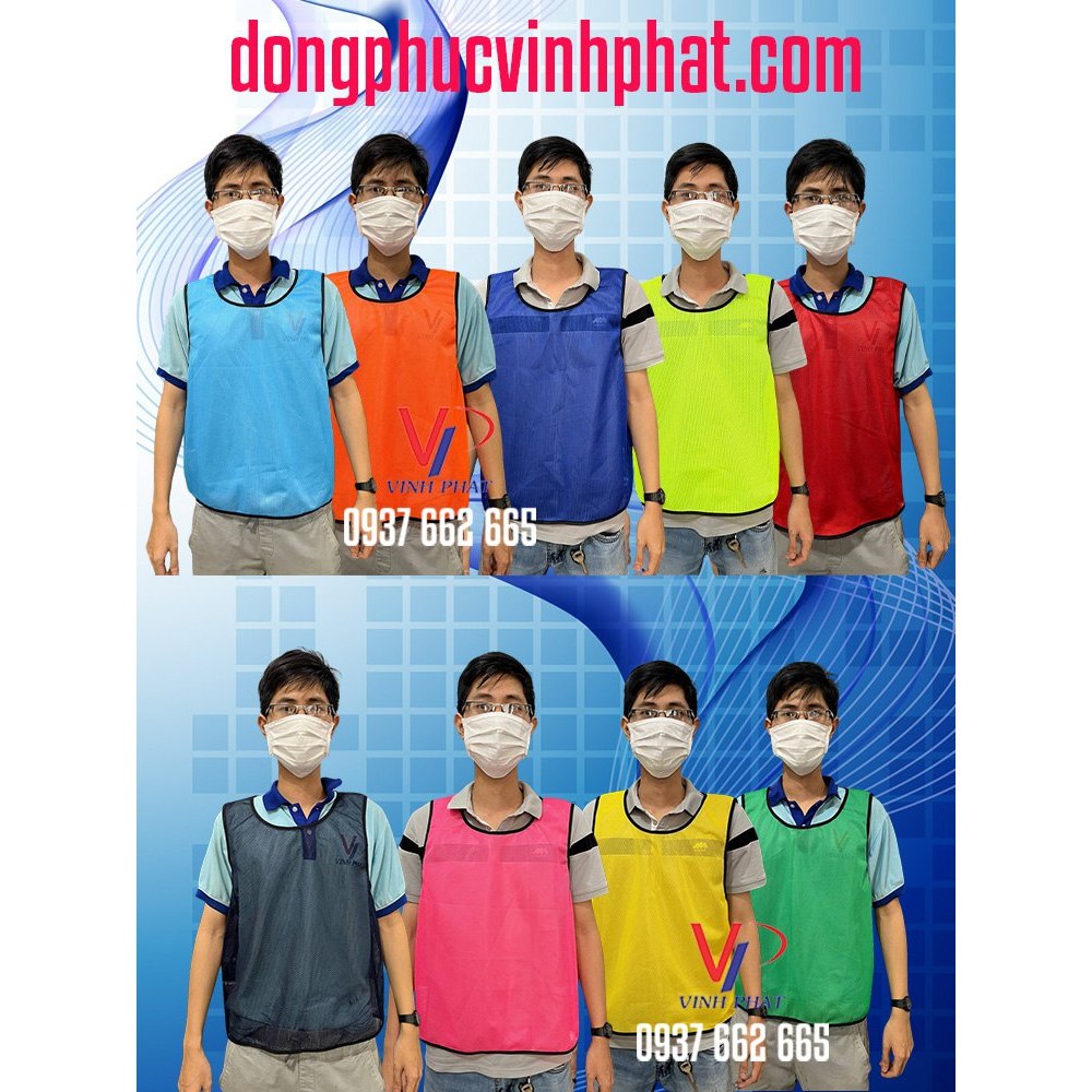 Áo lưới team building áo bib lưới tập bóng đá pitch tổ chức sự kiện ...