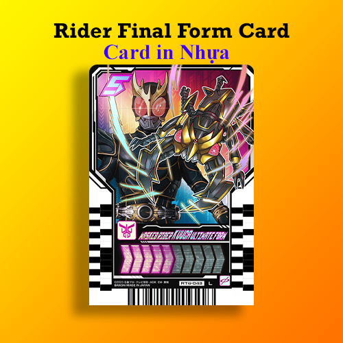 [Có Sẳn]THẺ NHỰA IN Ride Chemy Cards đọc được ( Thẻ Rider Final Form ...