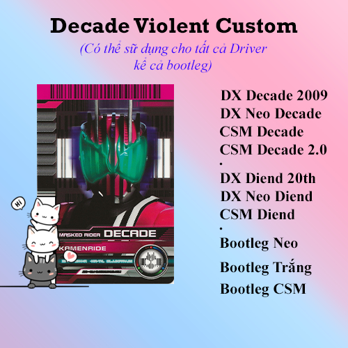 [Có Sẳn]Đồ chơi Rider card In csm dx bootleg đọc được ( card bán lẽ ...