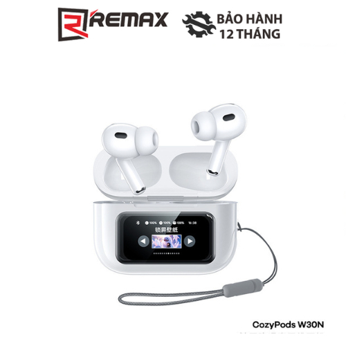 Tai Nghe Remax CozyPods W30N True Wireless Bluetooth V5.4 ANC+ENC 30mAh ...