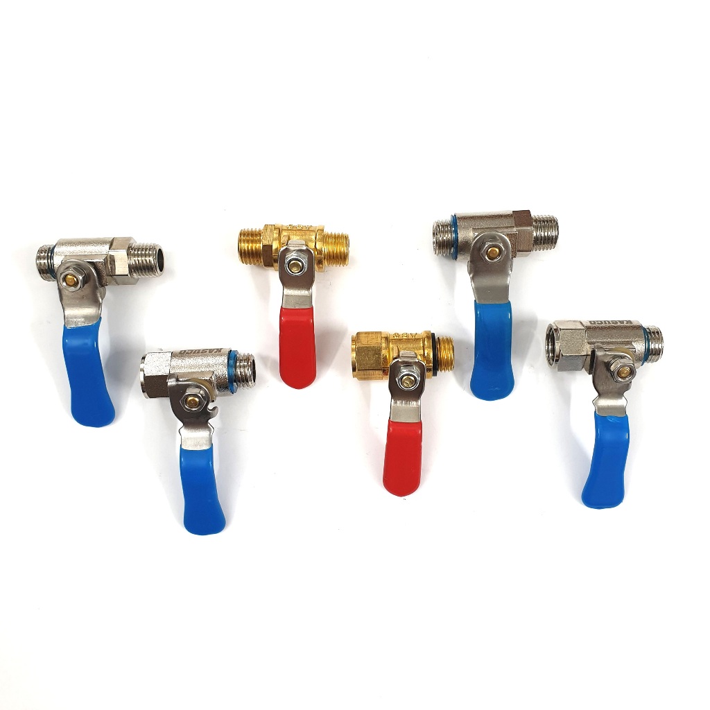 (Loại tốt) Van bi van khóa bi Đài Loan - Van bi Inox Kasuco - Van bi Inox Zaki 1 đầu ngoài và ...