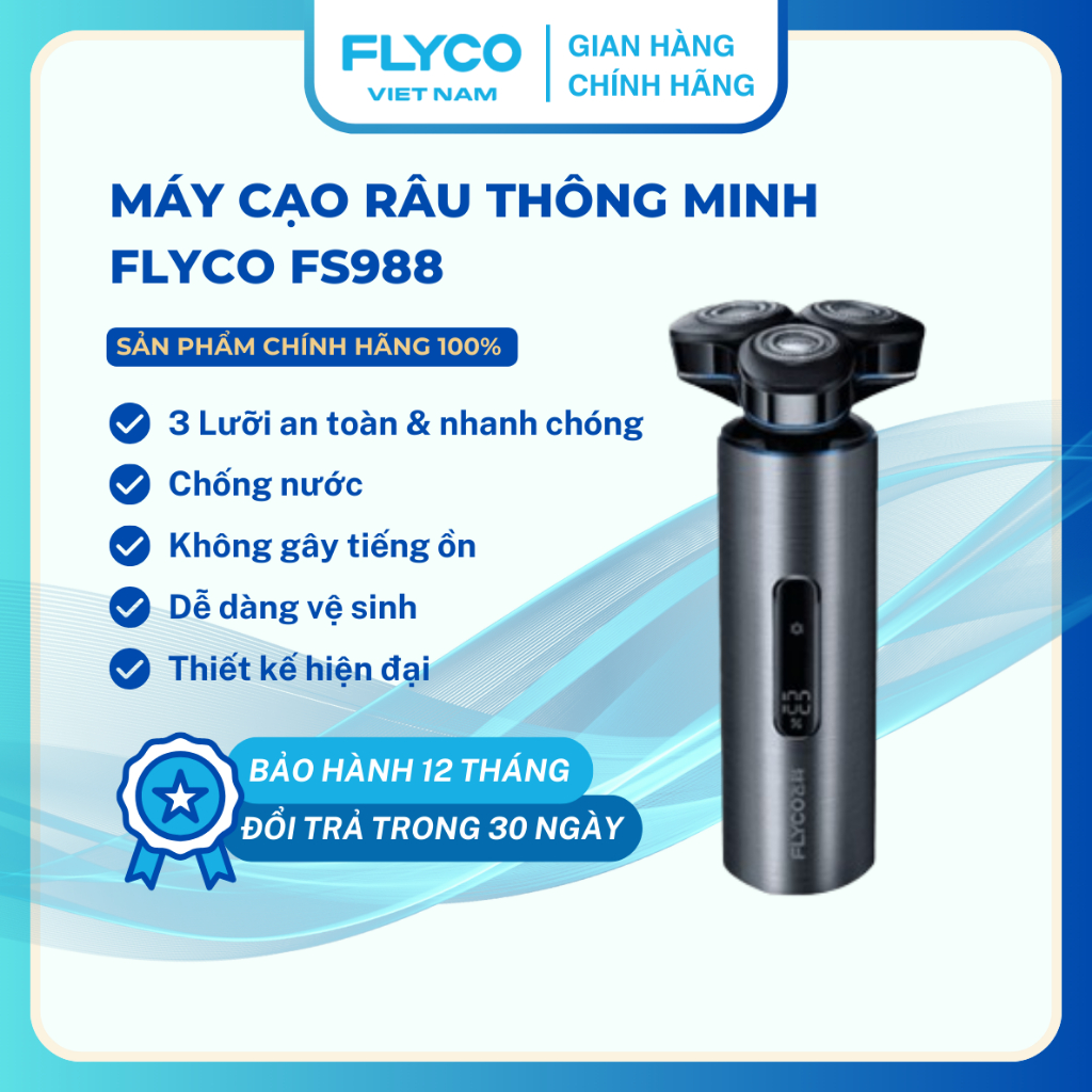 Máy Cạo Râu Thông Minh Flyco FS988 Chính Hãng | Shopee Việt Nam