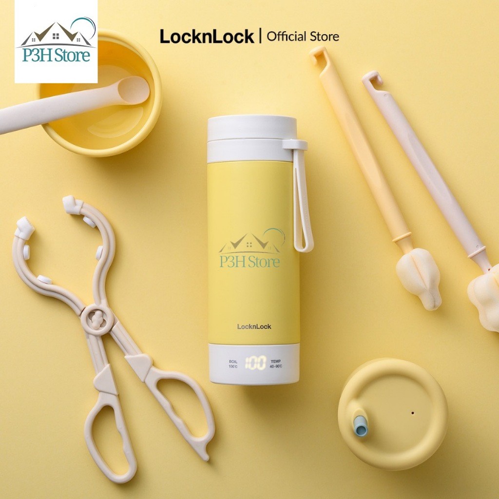 Bình ĐUN giữ nhiệt LocknLock EJC723 dung tích 300ml có dây xách P3H Store | Shopee Việt Nam