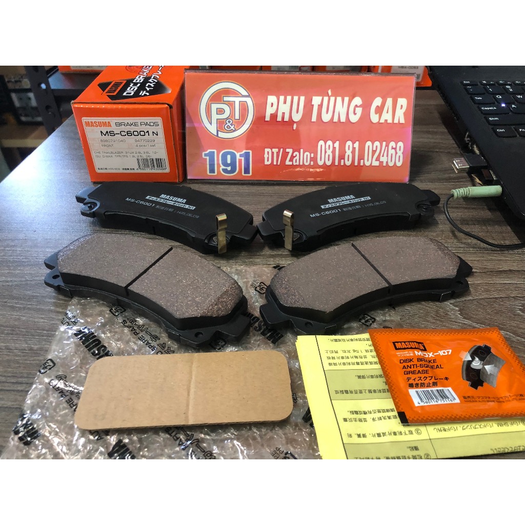 ISUZU MU-X Má Phanh Trước+Guốc Phanh Sau bản 1.9 Sản xuất 2017+. Bản 2. ...