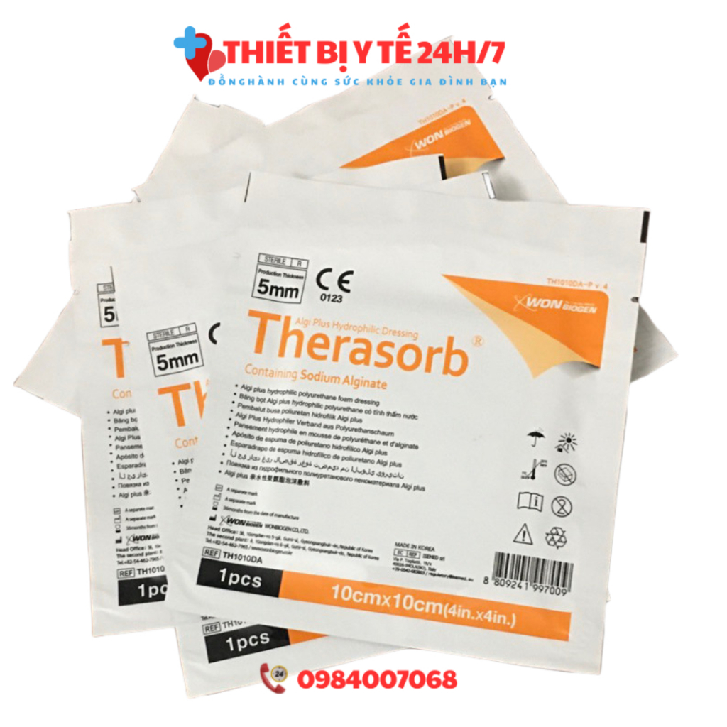 Băng xốp vết thương Therasorb® Algi Plus Hydrophilic Dressing 10cmx10cm ...