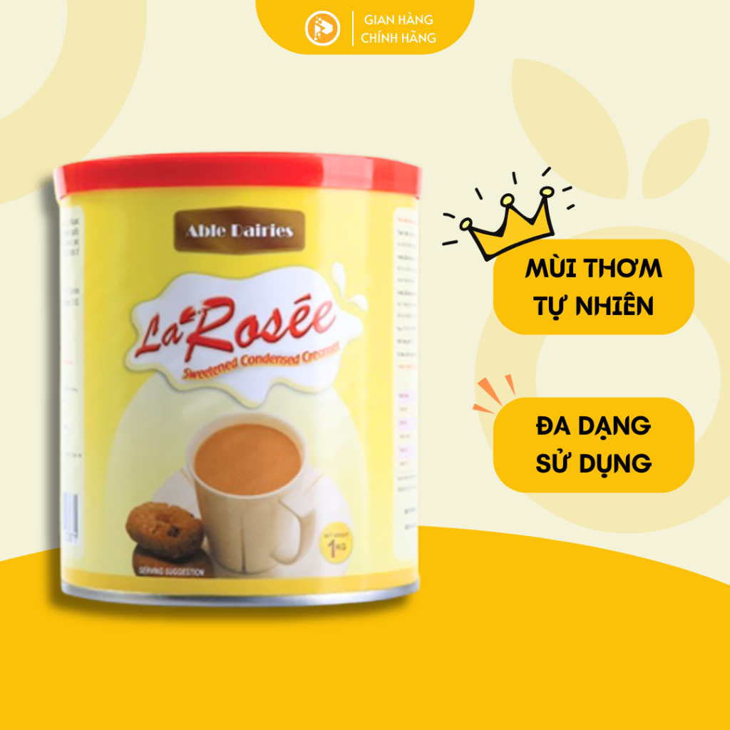 Sữa Đặc Lon La'Rosee (LaRosée) nhập khẩu Malaysia 1Kg sử dụng để pha ...