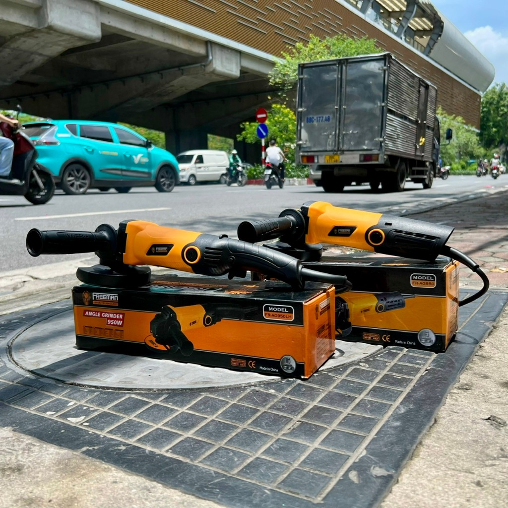 Máy mài góc Freeman FR-AG950 - Công suất 950W - Lưỡi 100mm - Bảo hành 6 ...