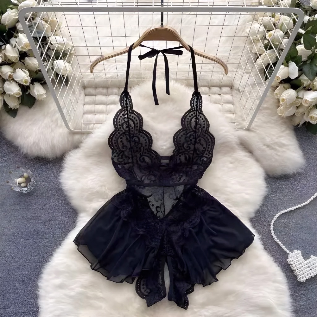 Váy ngủ Bodysuit Ren đồ ngủ sexy cosplay xuyên thấu gợi cảm cho nữ A49 | Shopee Việt Nam