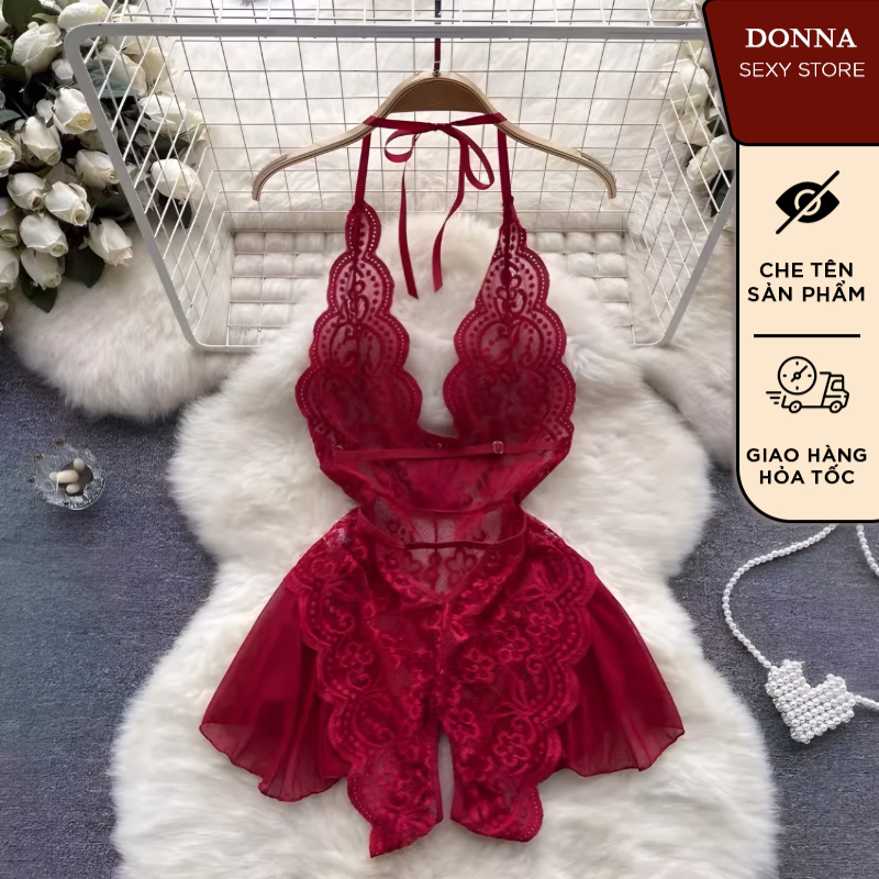 Váy ngủ Bodysuit Ren đồ ngủ sexy cosplay xuyên thấu gợi cảm cho nữ A49 | Shopee Việt Nam